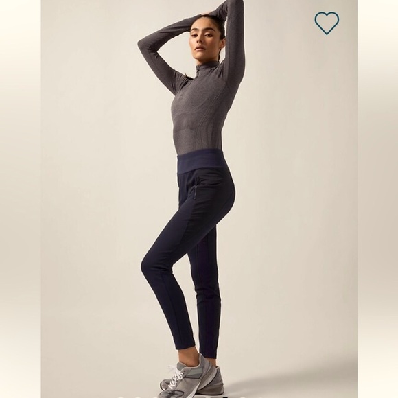 Athleta | Pants & Jumpsuits | Athleta Peak Hybrid Fleece Tights ...